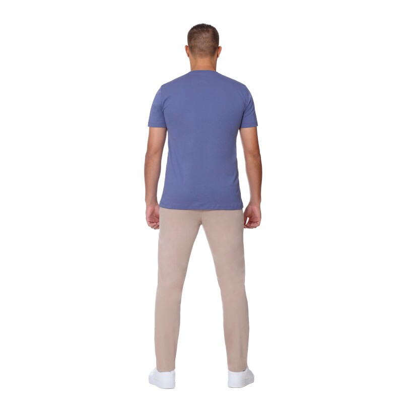 Camiseta Miguel Em Malha Pima Azul Hapuk